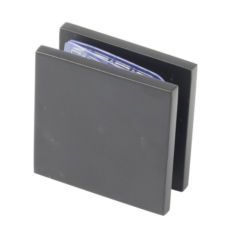 Matte Black Square Glass Clamps | Wall Mount | UNIKIM